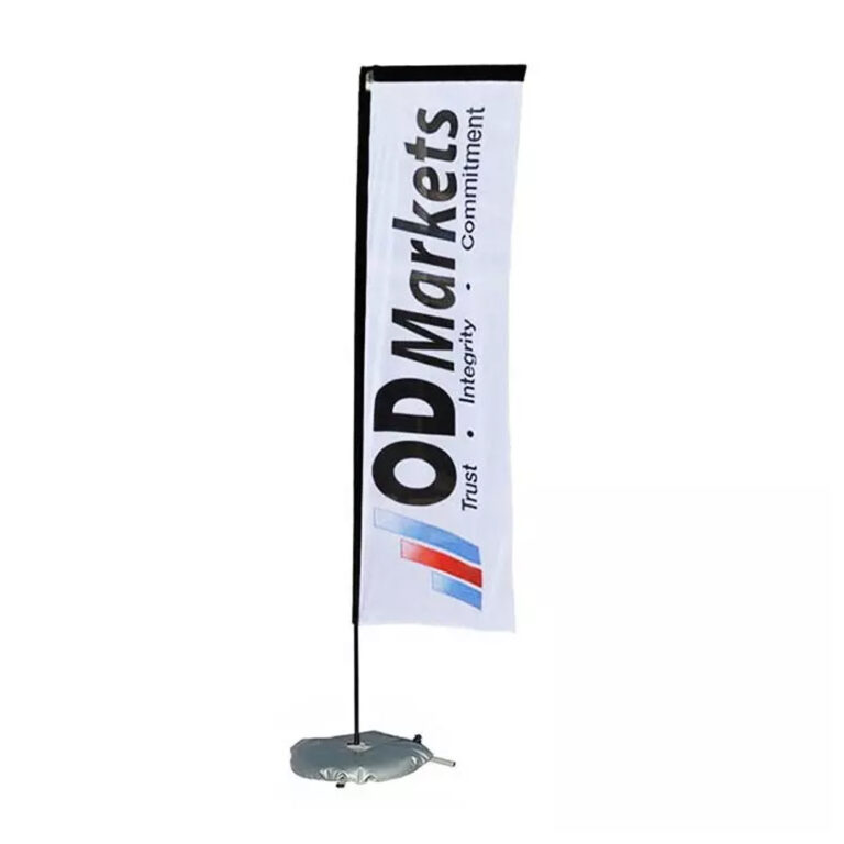 Outdoor Promotional Custom Rectangular Beach Flags Banners