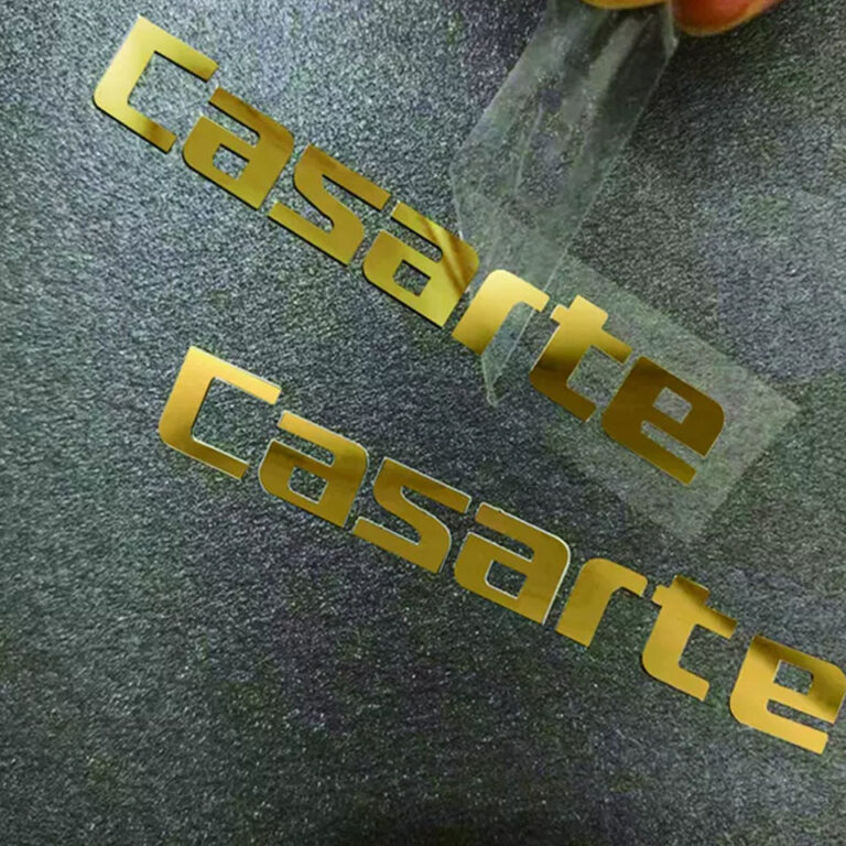 Metallic Letters Labels Adhesive 3D Transfer Metal Sticker