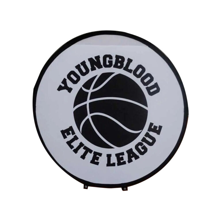 Portable Advertising A-Frame Round Pop-Up Banners Stand