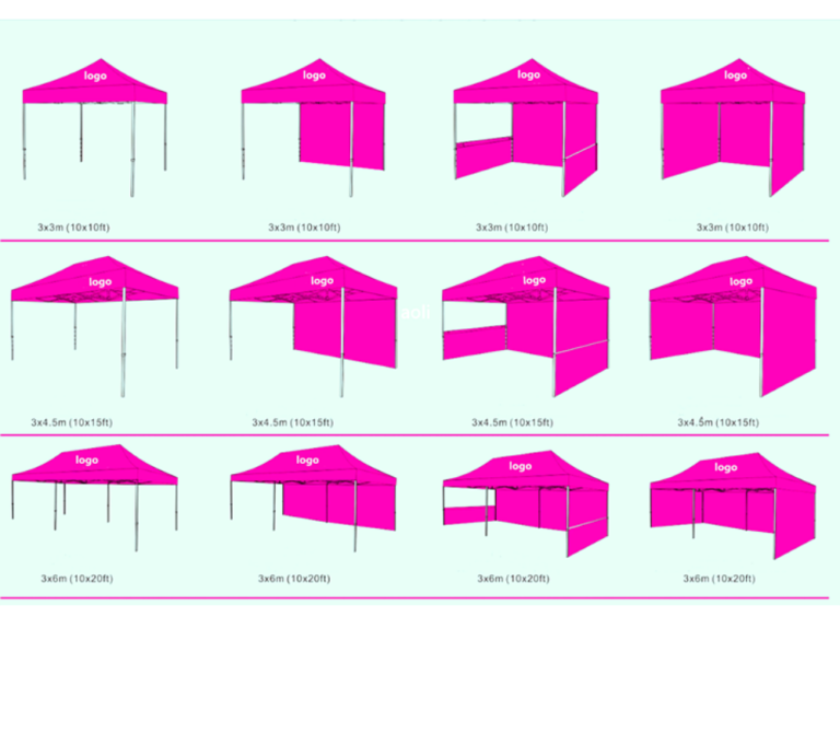 Custom Printed Canopy Tent 10x10 with Free Mock Up